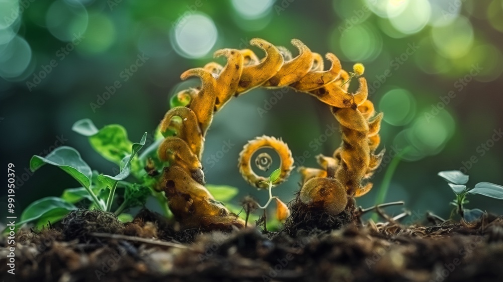 fractal pattern resembling the Fibonacci sequence in nature Stock Photo | Adobe Stock