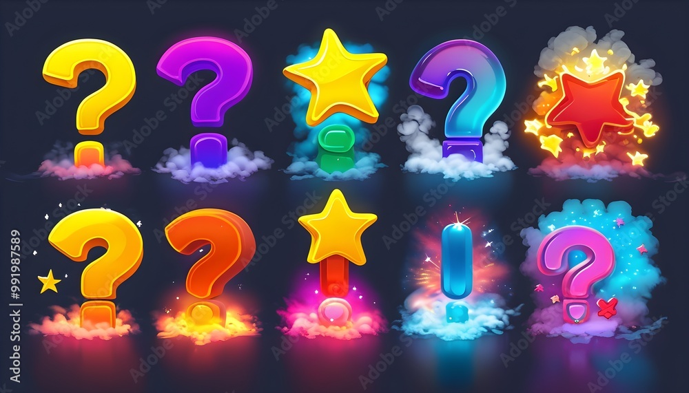 Dynamic Collection of Timeless 2D Cartoon FX Elements Featuring Flash ...