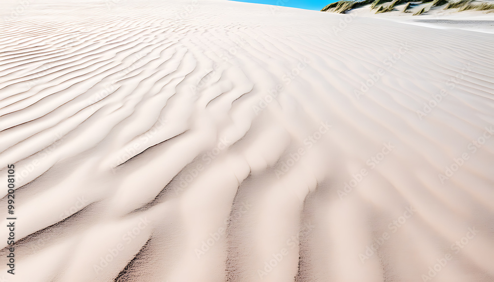 Fascinating beach scenery with unique sand texture, aesthetic design of ...