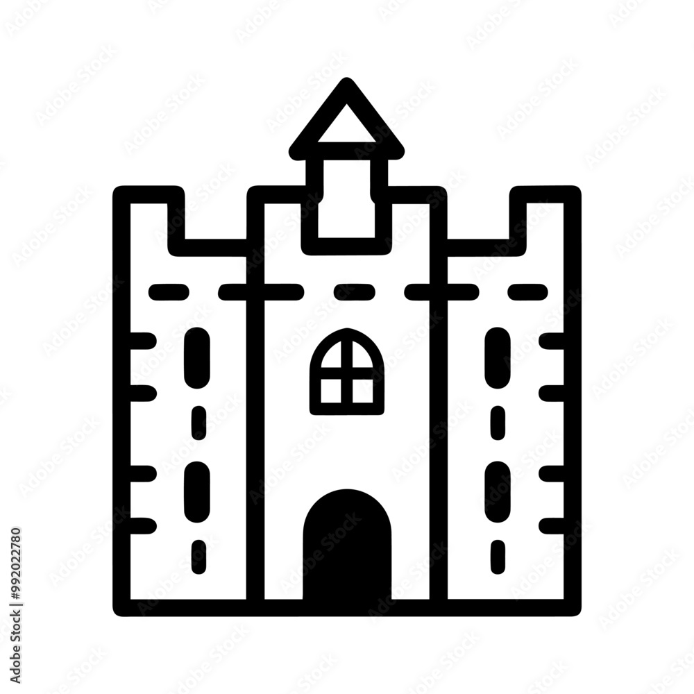 siege icon or modern line symbol. Vector line art and icon design with ...