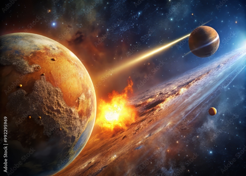 Cometary Impact: A heart-stopping simulation of a comet hurtling ...