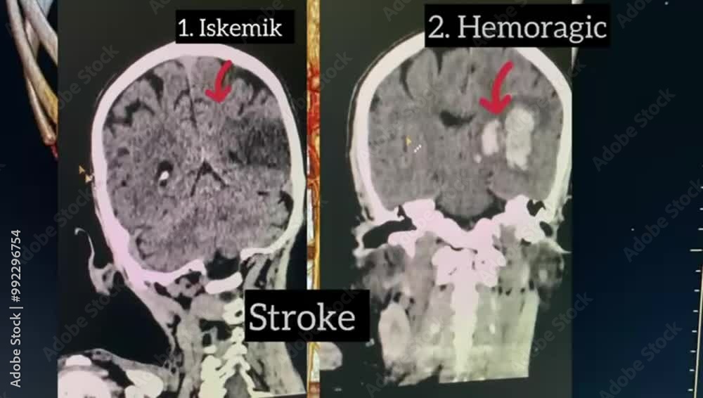 Head Brain CT scan of ischemic stroke and hemorrhagic case in Radiology ...
