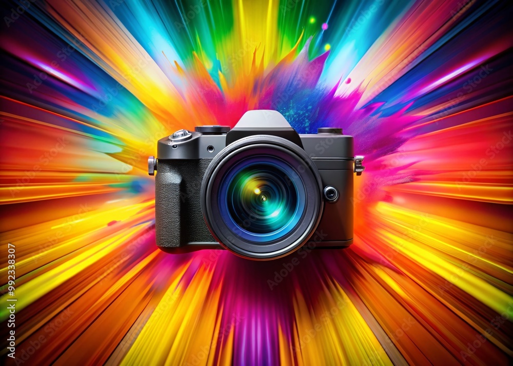 Bright and Colorful Coming Soon Burst Design for Promotions, Events ...