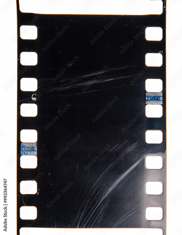 Real macro photo film frame strip high-resolution blank filter. 35mm ...