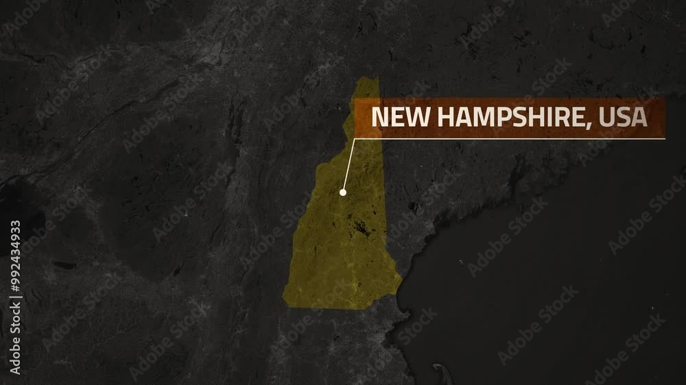 Map of New Hampshire, USA - Map Animation - New Hampshire GIS from ...