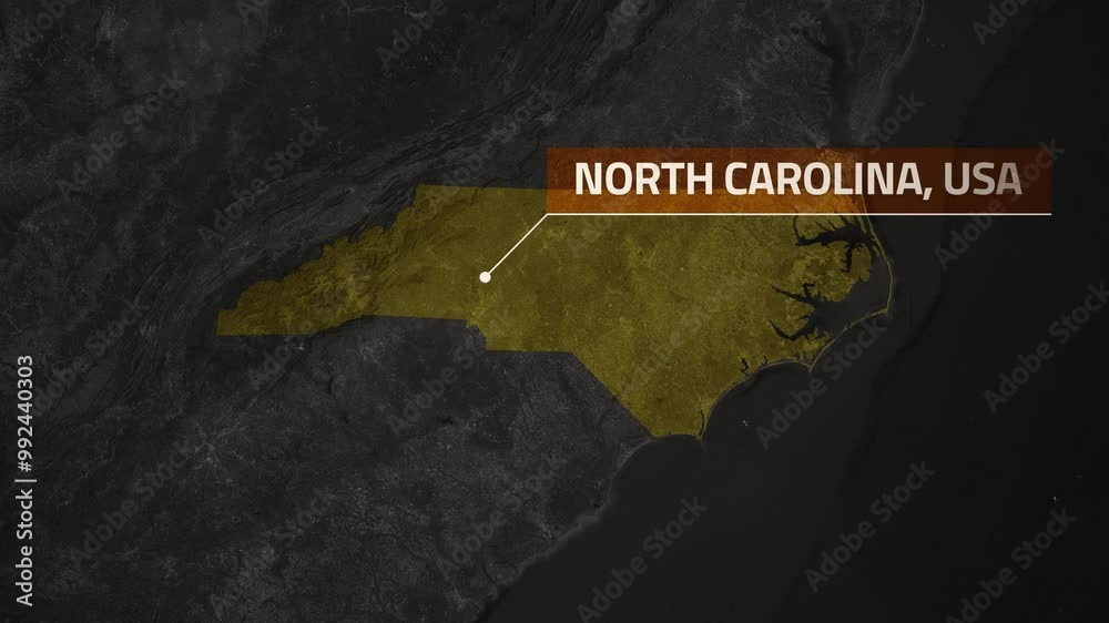 Map of North Carolina, USA - Map Animation - North Carolina GIS from ...