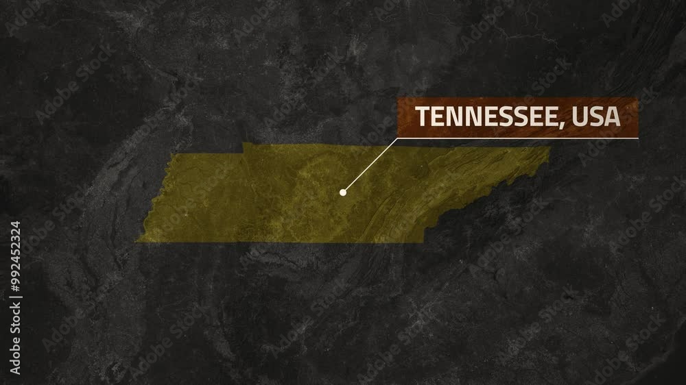 Map of Tennessee, USA - Map Animation - Tennessee GIS from World Map ...