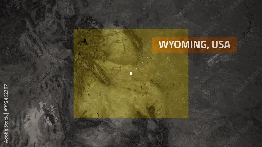 Map of Wyoming, USA - Map Animation - Wyoming GIS from World Map - Vox ...