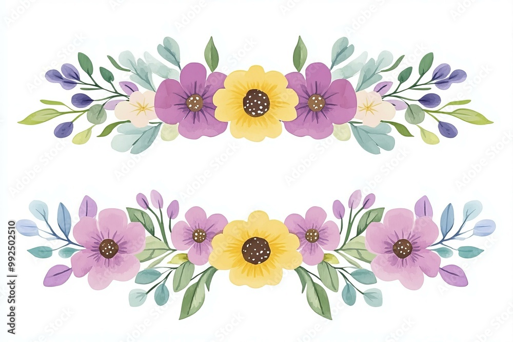 Watercolor floral, Floral logo, Invitation card design, Watercolor ...