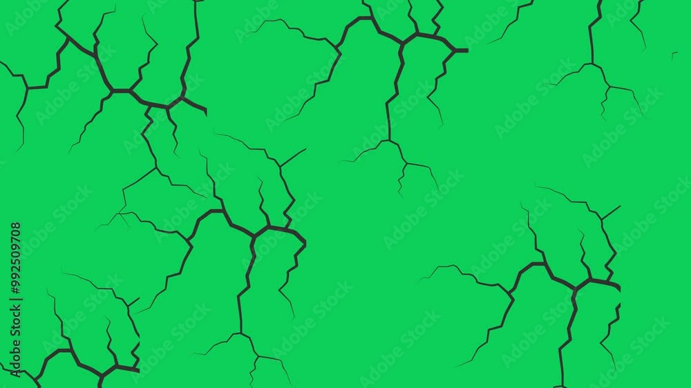 Green Screen cracks of wall, road cracks, floor cracks animation ...