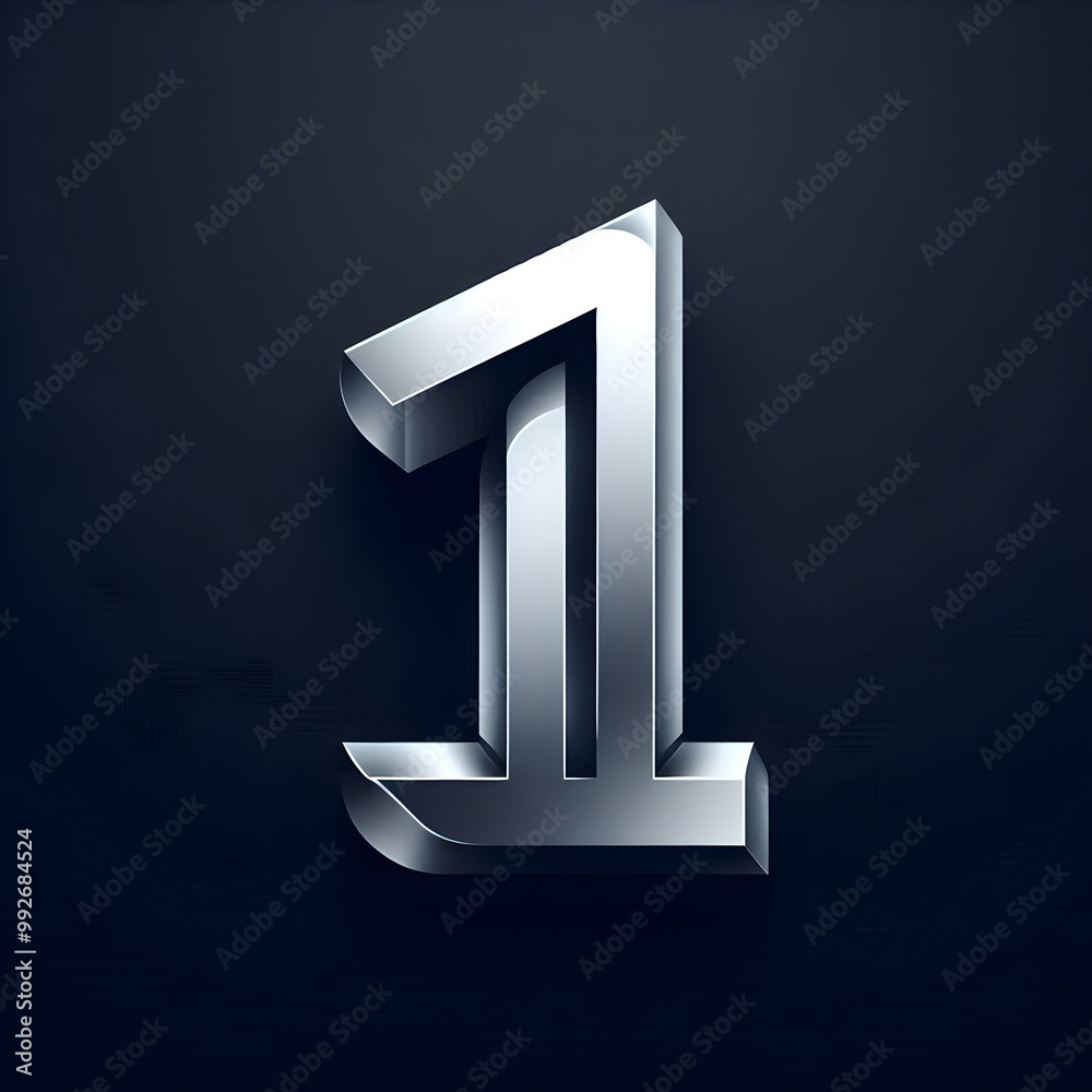 one shape logo, 1 icon logo, one symbol design, 1 3d icon, how to design a number 1-shaped logo ...