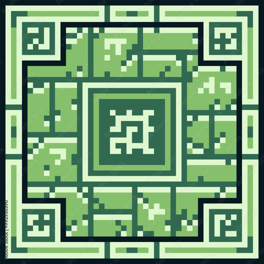 Abstract frame texture pixel art style cyberpunk background, element design for mobile app and ...