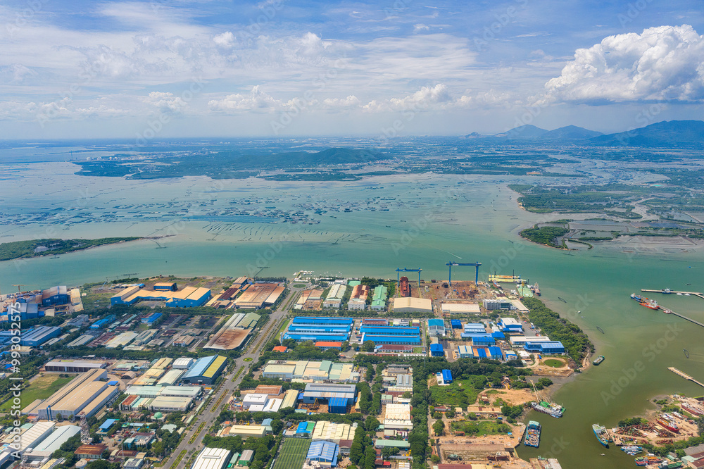 Dong Xuyen Industrial Park - Vung Tau City - at the mouth of Dinh River ...