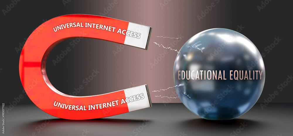 Universal Internet Access attracts Educational Equality. A metaphor ...