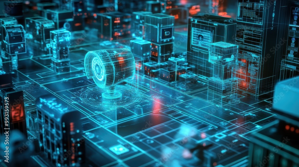 create a depiction of a typical physical security operations for a ...