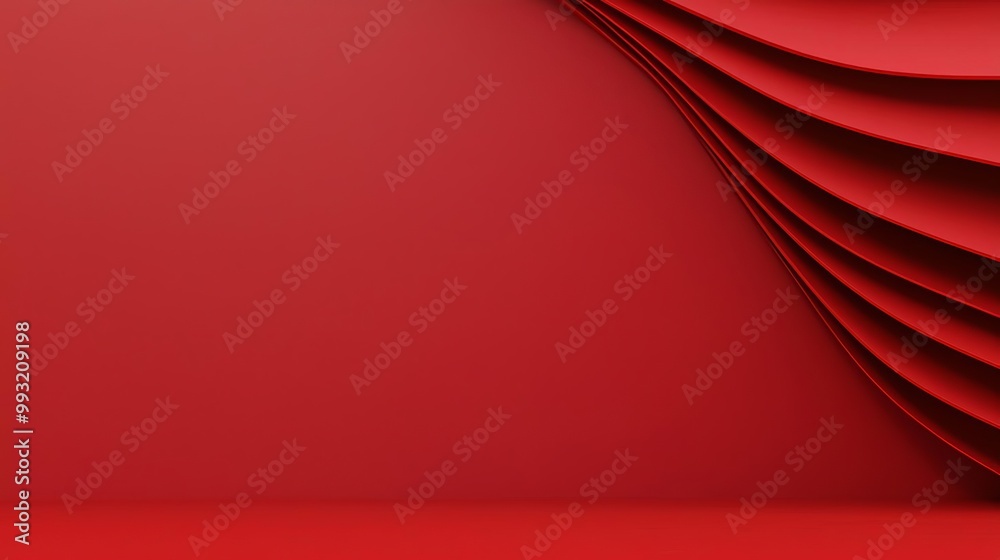 Shiny red metal surface with subtle reflections and gradients, set ...