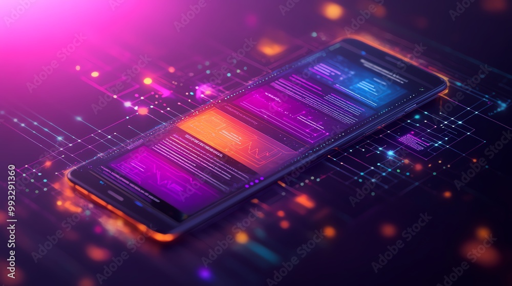 AI generating smart layouts and user interfaces for a mobile app project, optimizing for ...