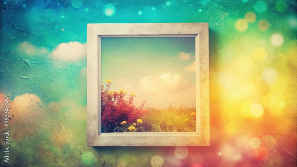 Stylish vintage Polaroid frame PNG with a transparent background. Ideal ...