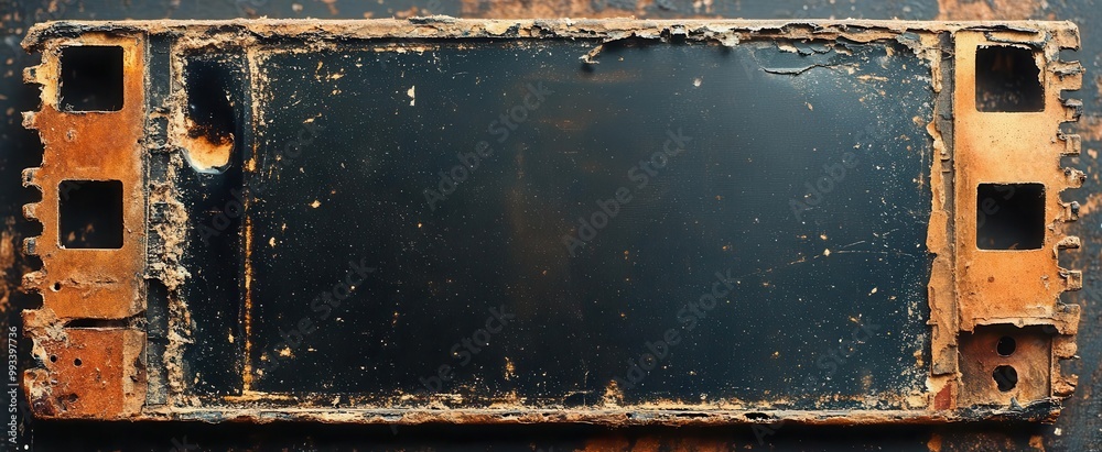 vintage super 8mm film frame with authentic scratches and dust rich ...