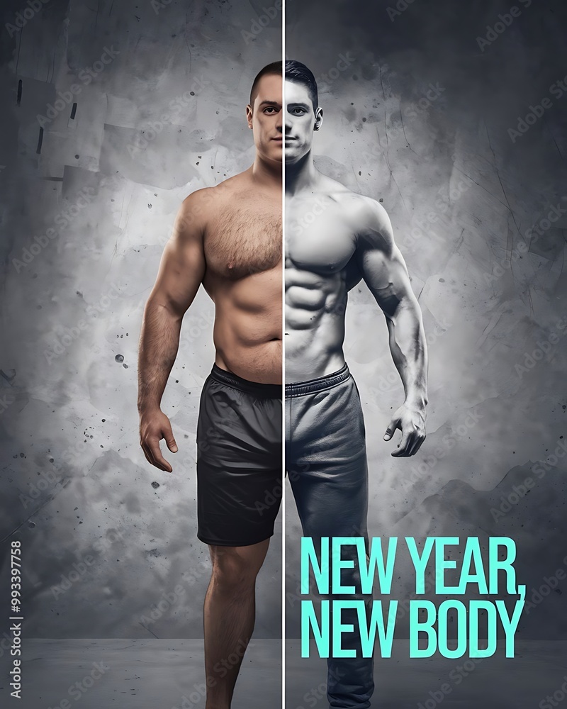 Dramatic before and after body transformation for New Year fitness ...