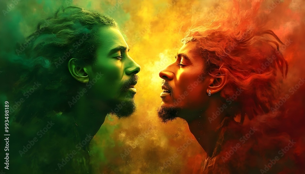 Rastafarian culture representing a sense of unity divinity resilience ...