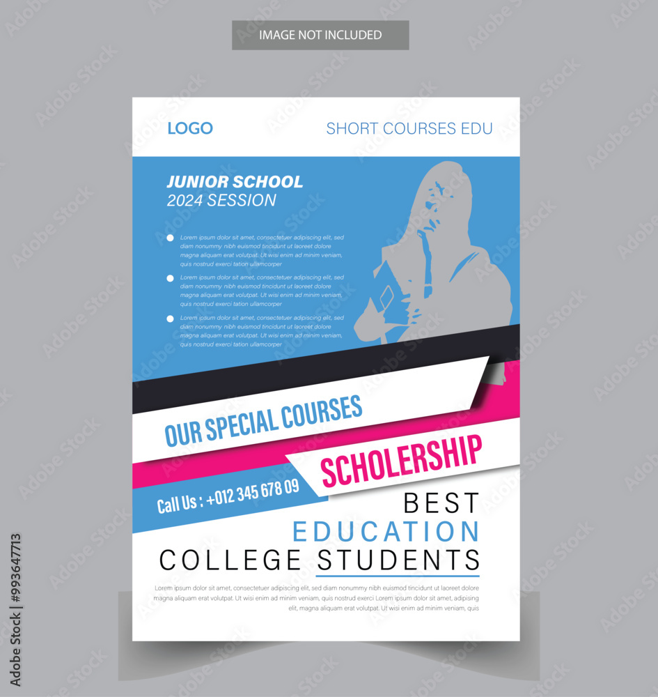Professional Education Course Flyer Design. Course Promotion Flyer for ...