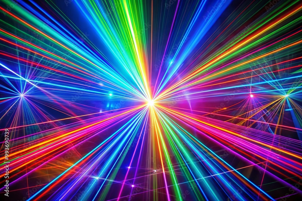 Vibrant laser light effect video showcasing dynamic patterns and colors ...