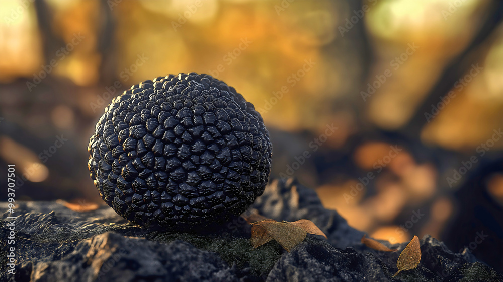 The black truffle, which comes from the mushroom family and grows in ...