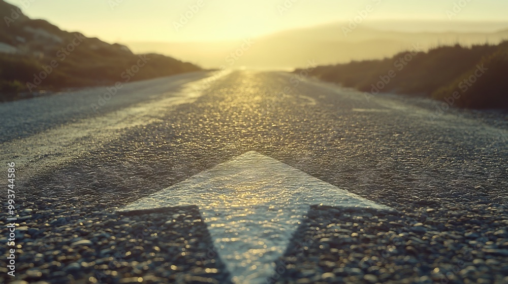 Pathway to the Horizon: A Symbol of Direction and Time. AI generated ...