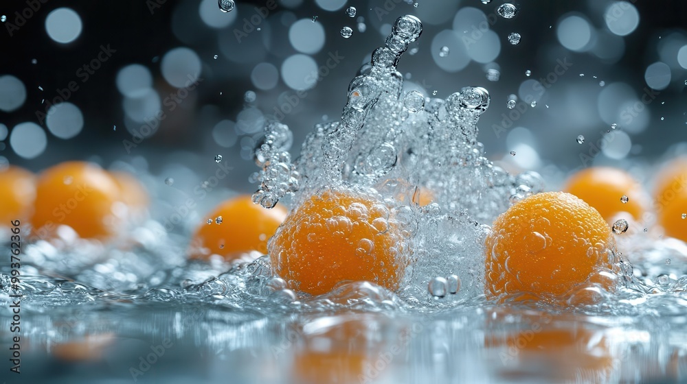 effervescent tablet dissolves in clear water captured in highspeed ...