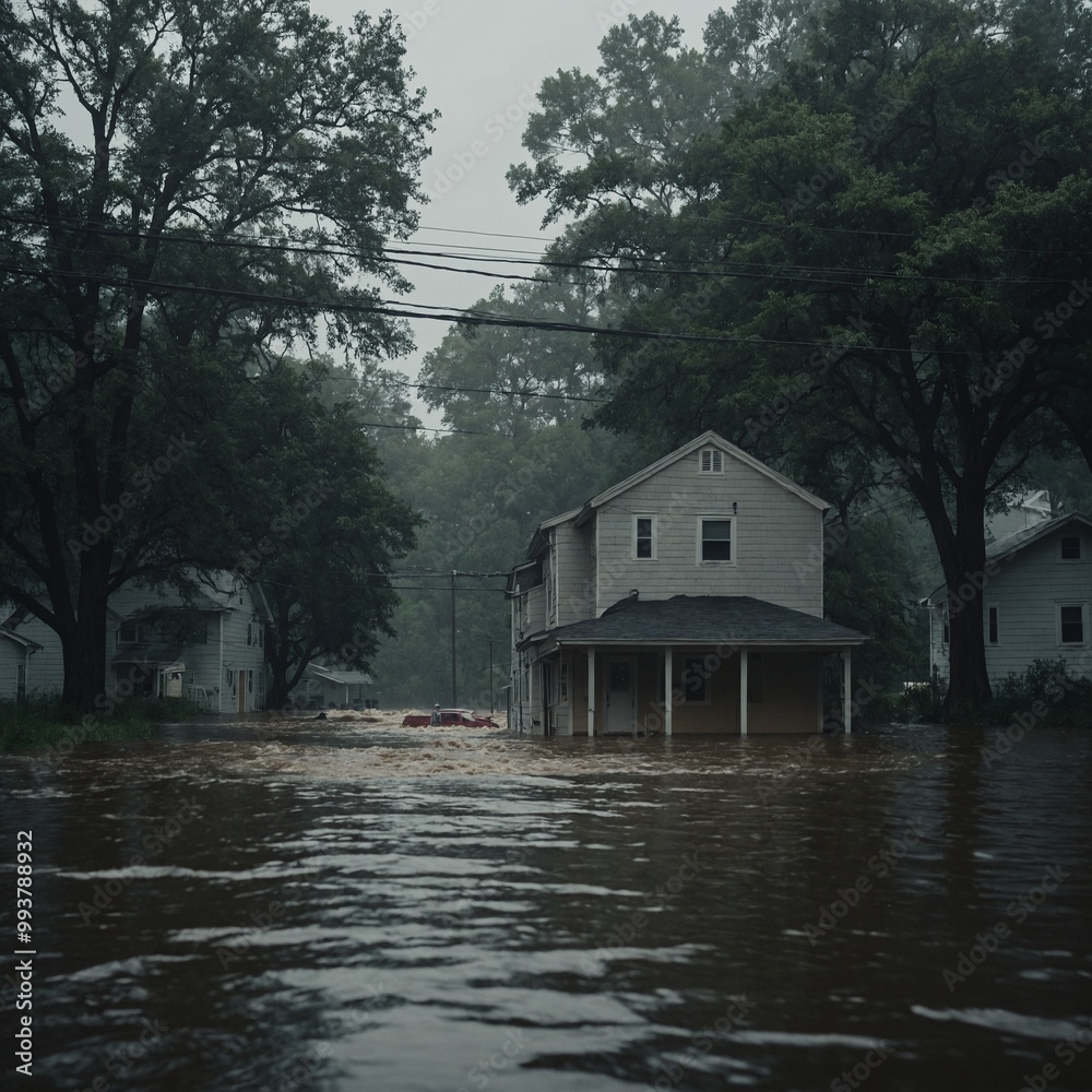 Floodwaters surge across city streets after severe storm, causing ...