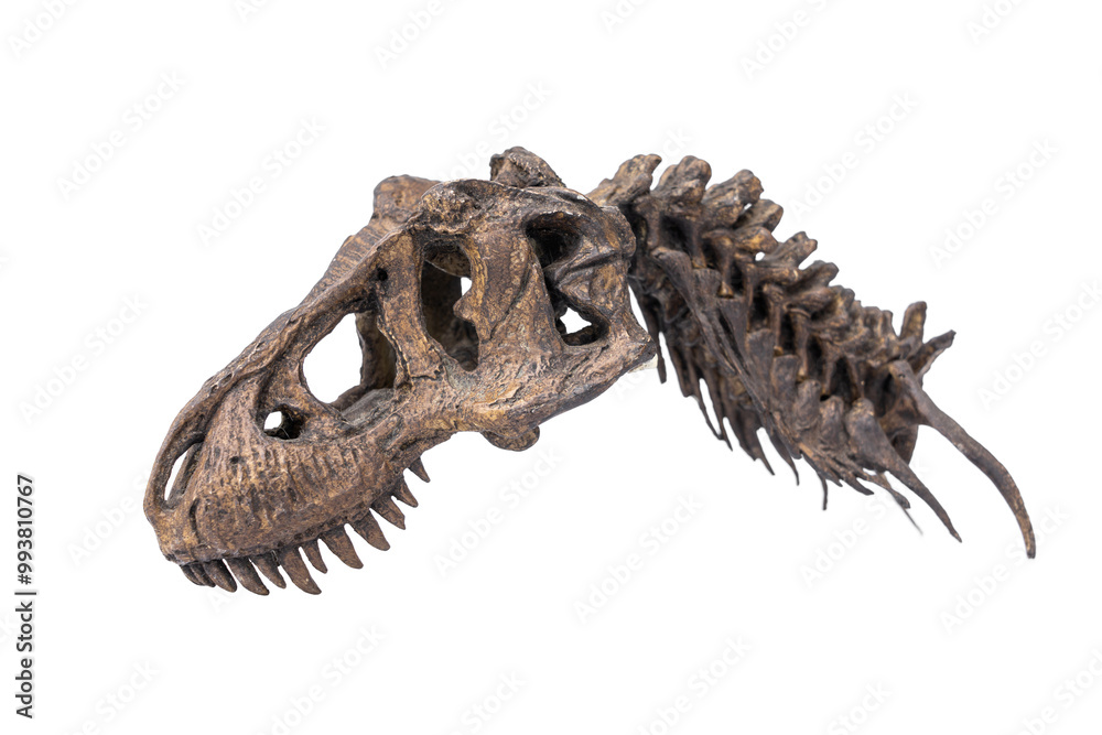 Dinosaur Fossil Bone Skull Upper jaw and neck of Tyrannosaurus rex (T ...