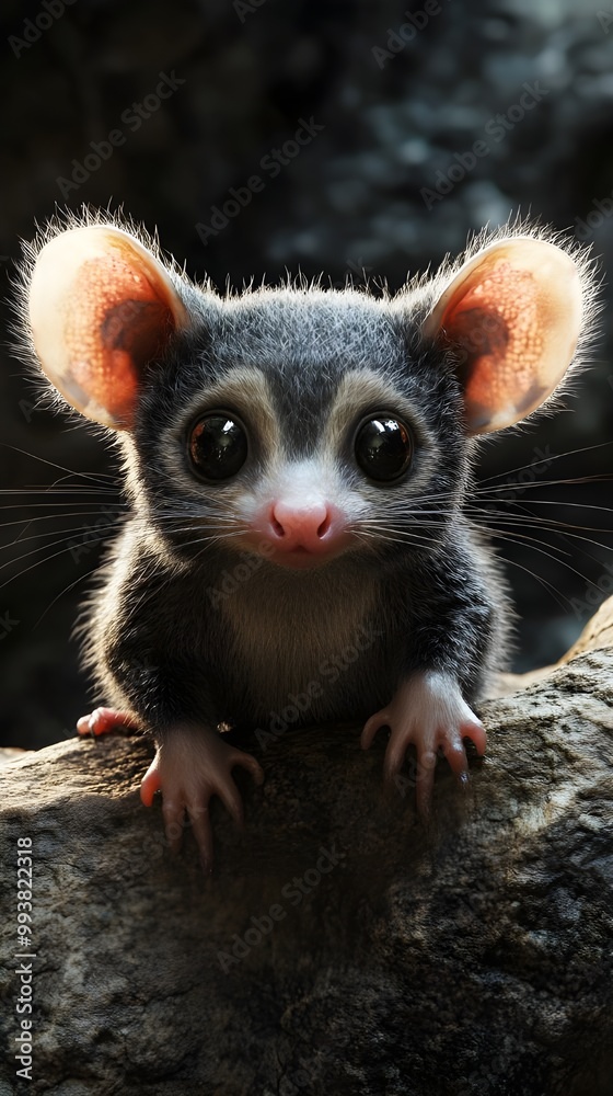 Stunning High-Resolution Possum Photo, Highlighting Its Large Eyes and ...