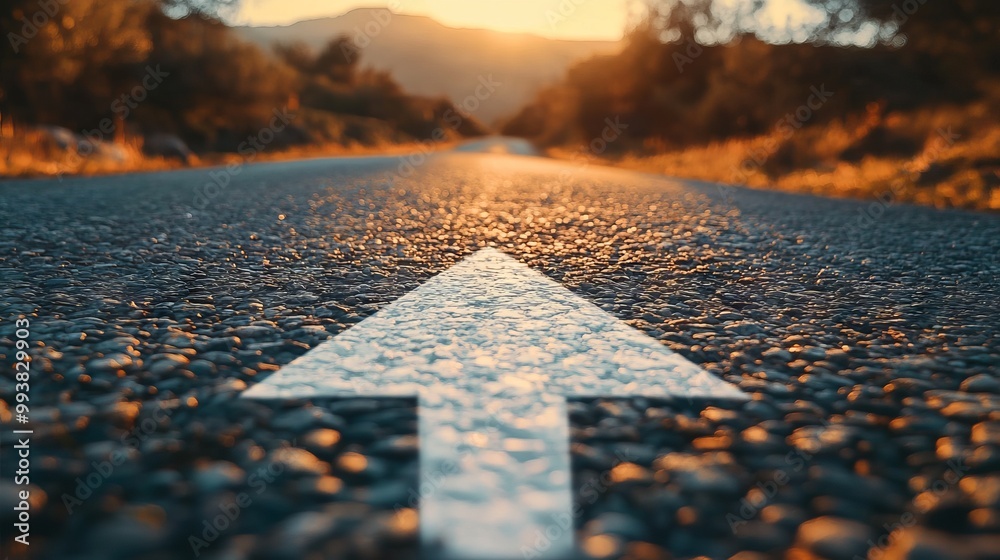 Pathway to the Horizon: A Symbol of Direction and Time. AI generated ...