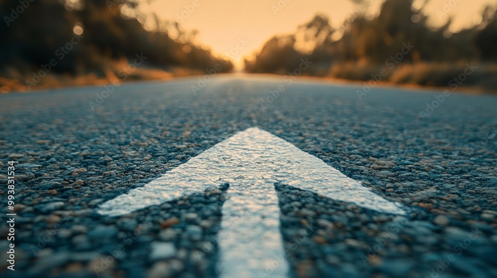 Pathway to the Horizon: A Symbol of Direction and Time. AI generated ...