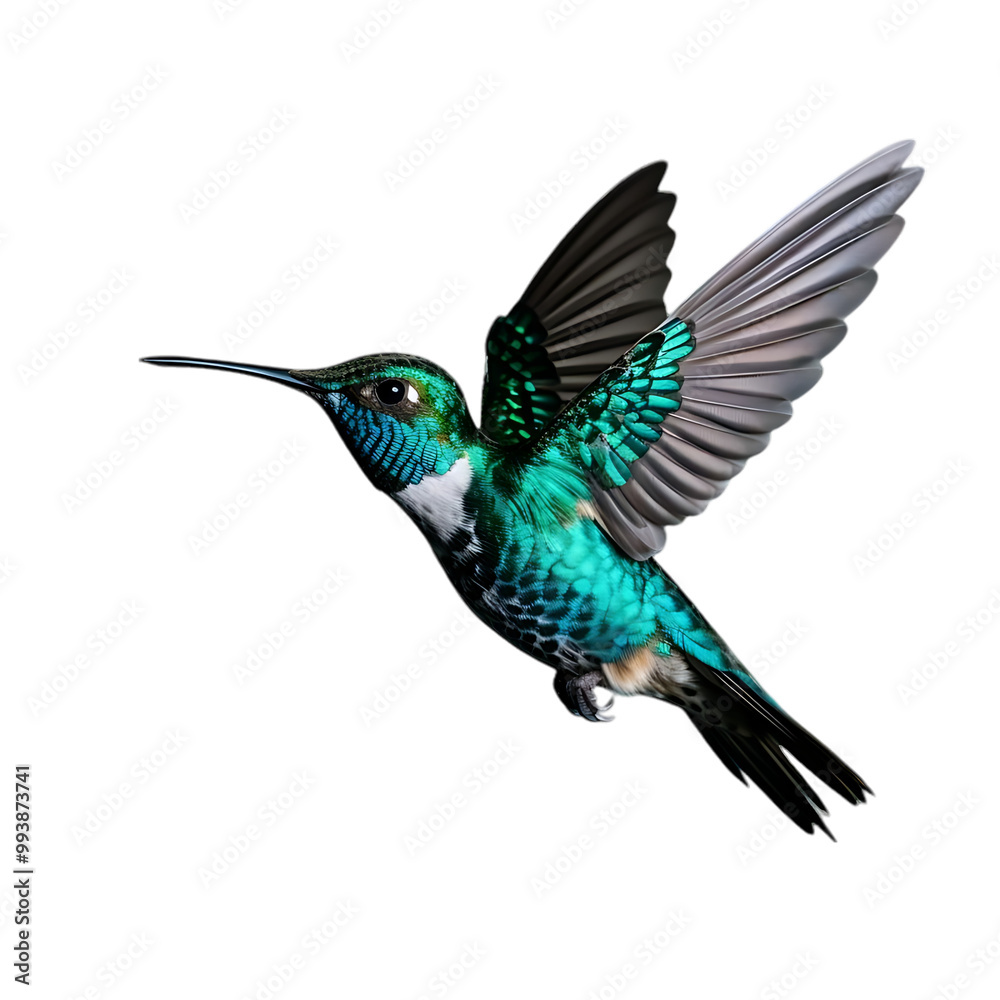 Detailed Hummingbird PNG Cutout on a Transparent Background, Versatile ...