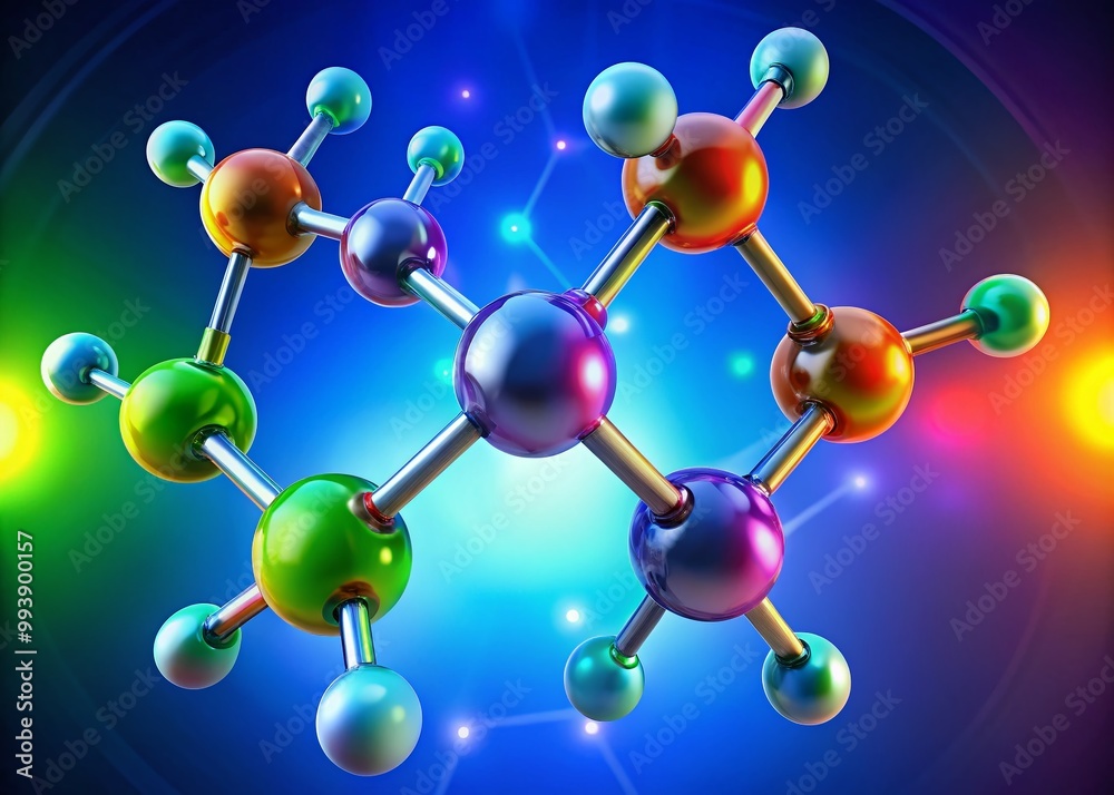 Chemical Structure of Ethane (C2H6) Illustrated with Bond Angles and ...