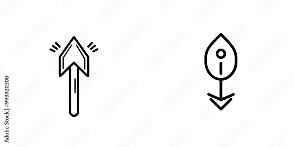 Flat modern illustration with mouse cursor clicking editable stroke ...