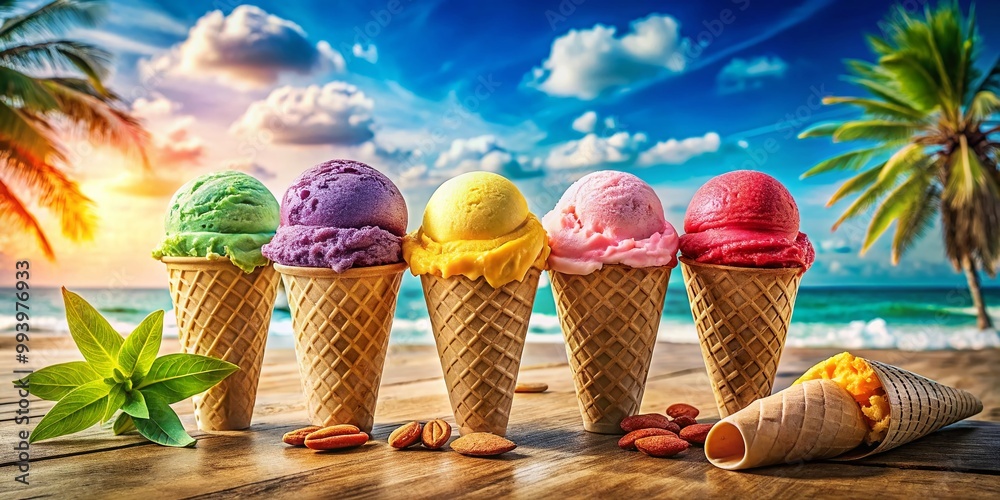 Colorful Retro Ice Cream Slideshow Template for Fun Summer ...