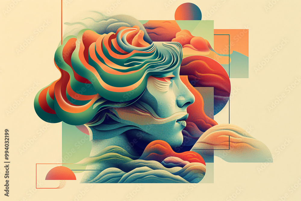 Explore the artistry of digital illustrations and vector graphics ...
