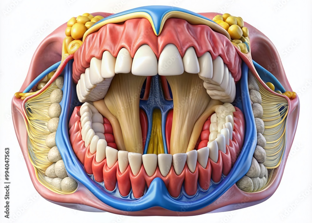 Detailed Upper First Premolar Anatomy Illustration for Dental Education ...
