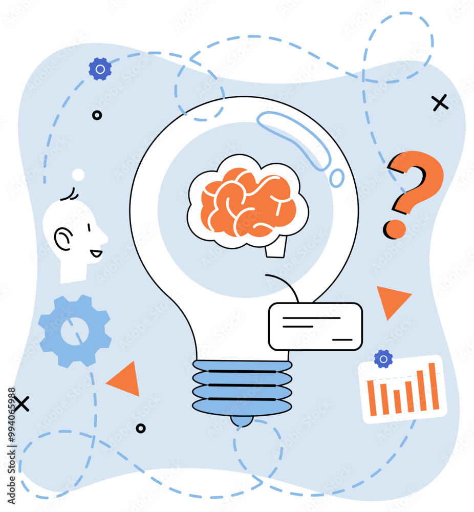 Mindset. Vector illustration. Attitude plays crucial role in personal ...