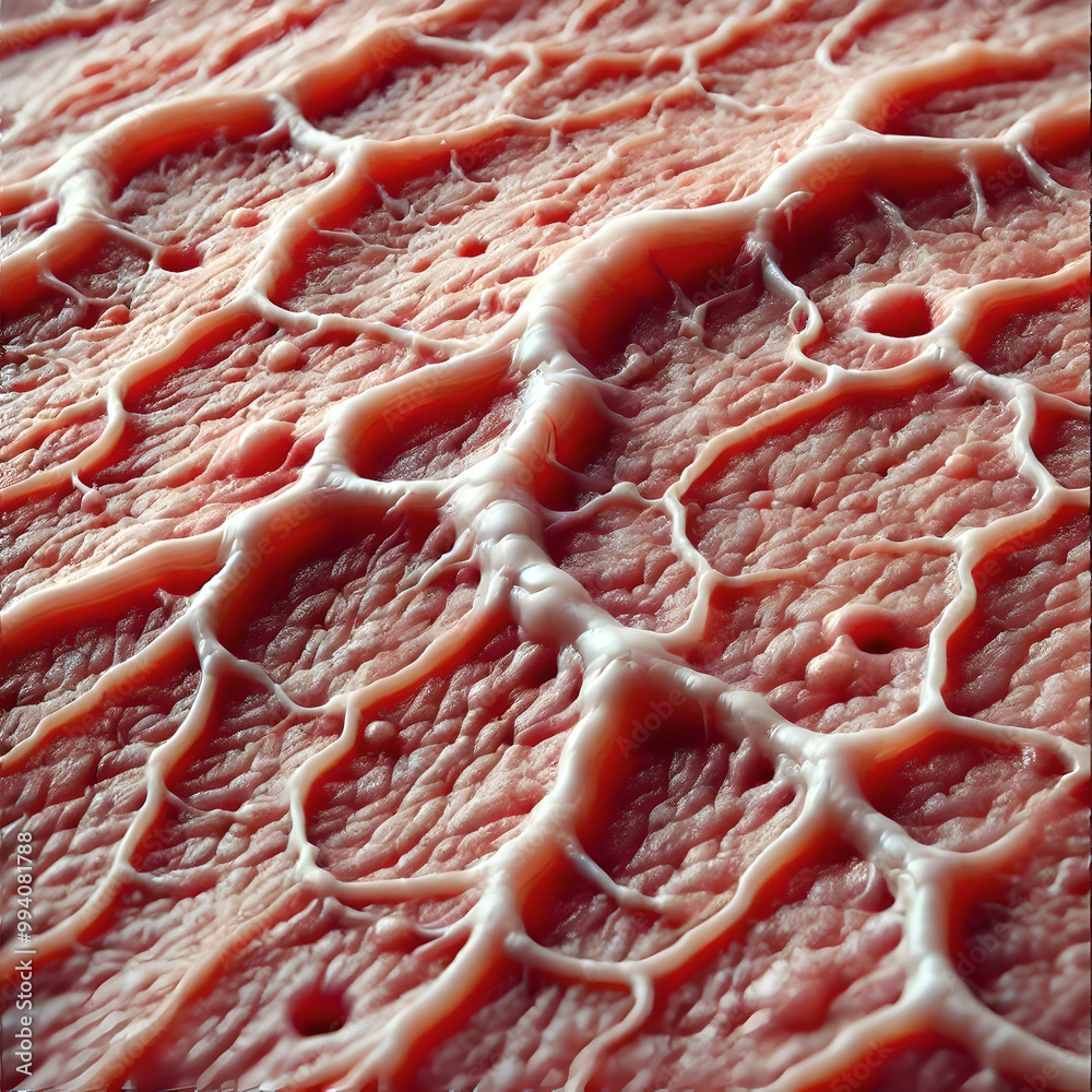 Capillaries in the skin, highlighting how they respond to changes in ...