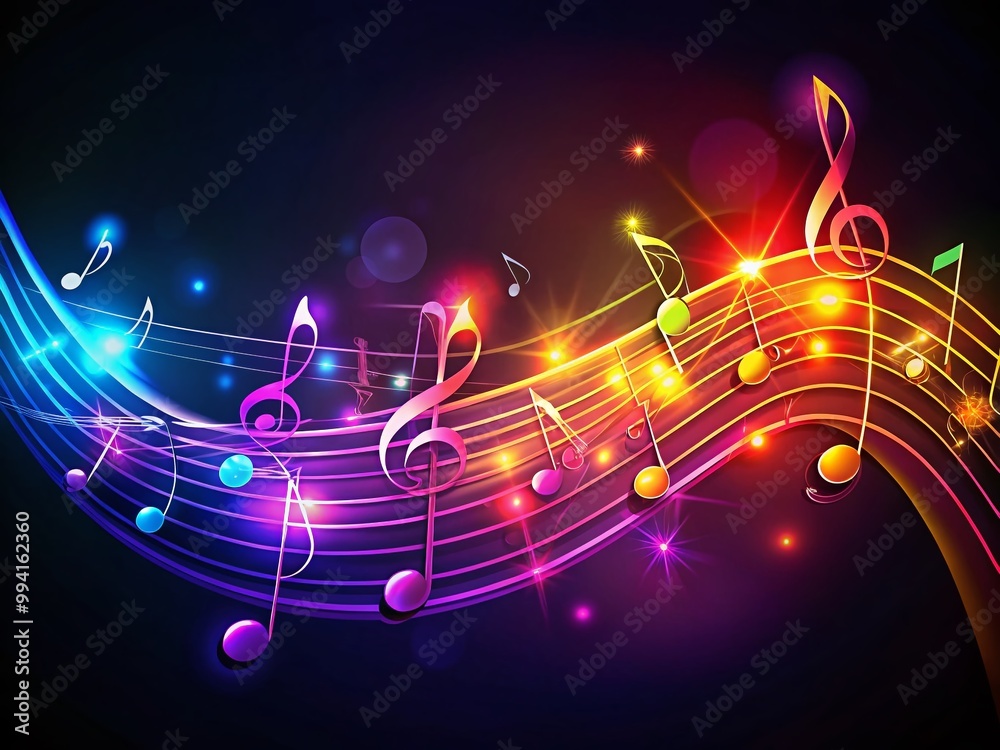 Elegant music notes line design for creative projects, backgrounds, and ...