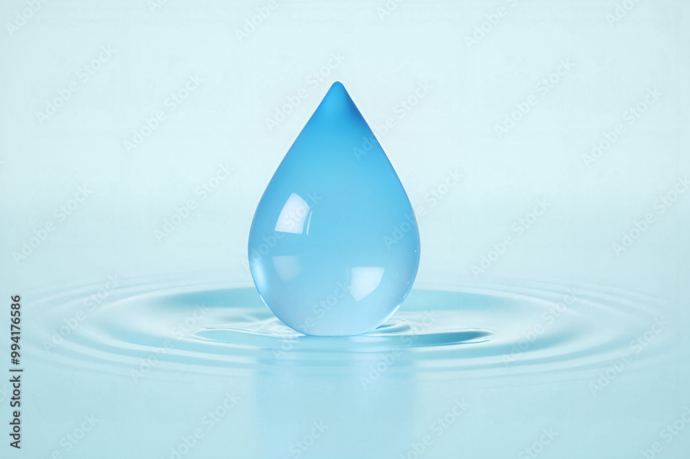 Water droplet, conservation, and eco-friendly concept for saving ...