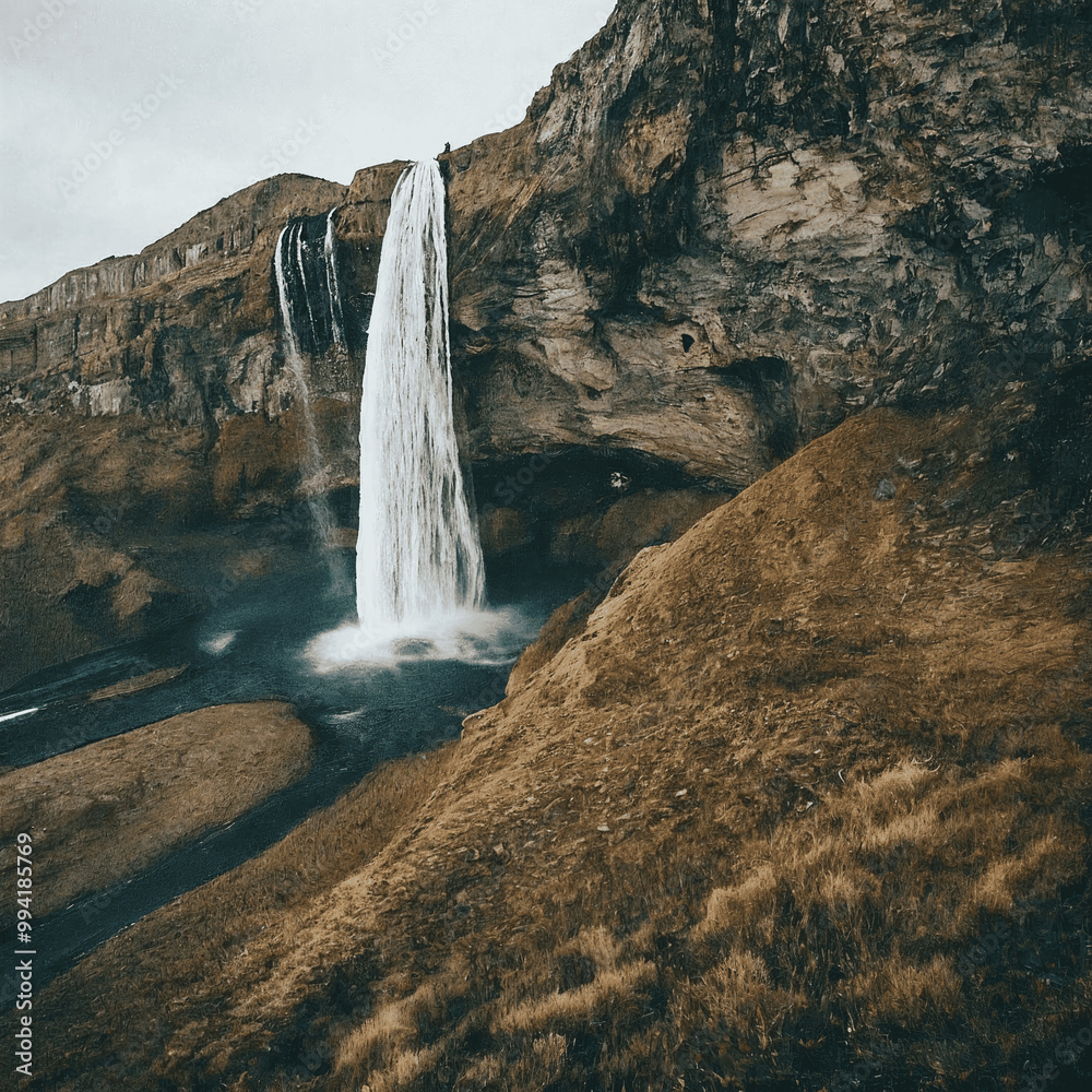 Waterfall cliff, cliff 4k , water, rocks, river, nature, landscape ...