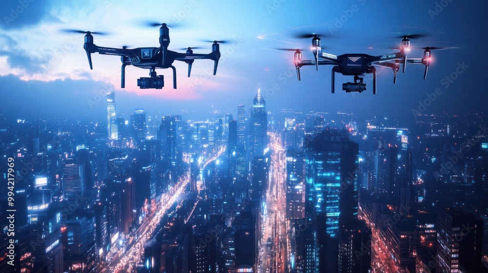 Futuristic AI-driven air traffic control systems for autonomous drones ...