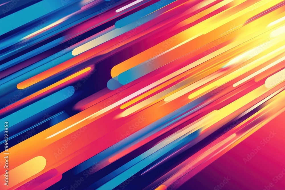 Vibrant blurred graphics featuring diverse color combinations and ...