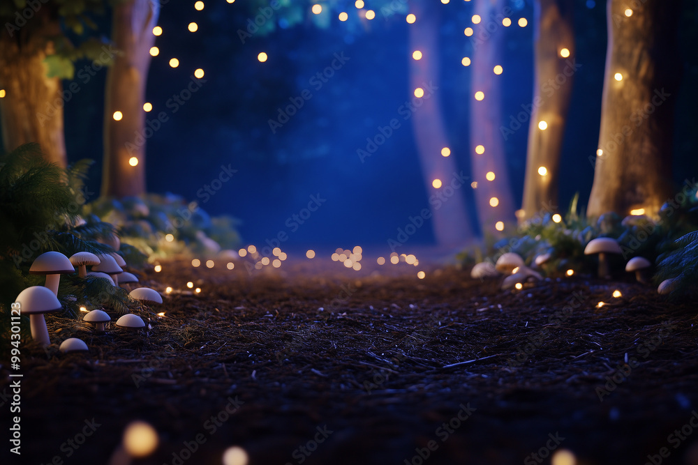 Magical fairy-themed party setting in an enchanted forest, with ...