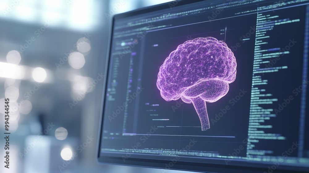 AI-powered image analysis software showcased within an artistic ...